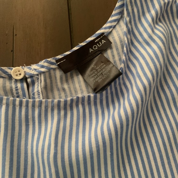 Aqua | Tops | Aqua Top Sleeveless Striped Small | Poshmark